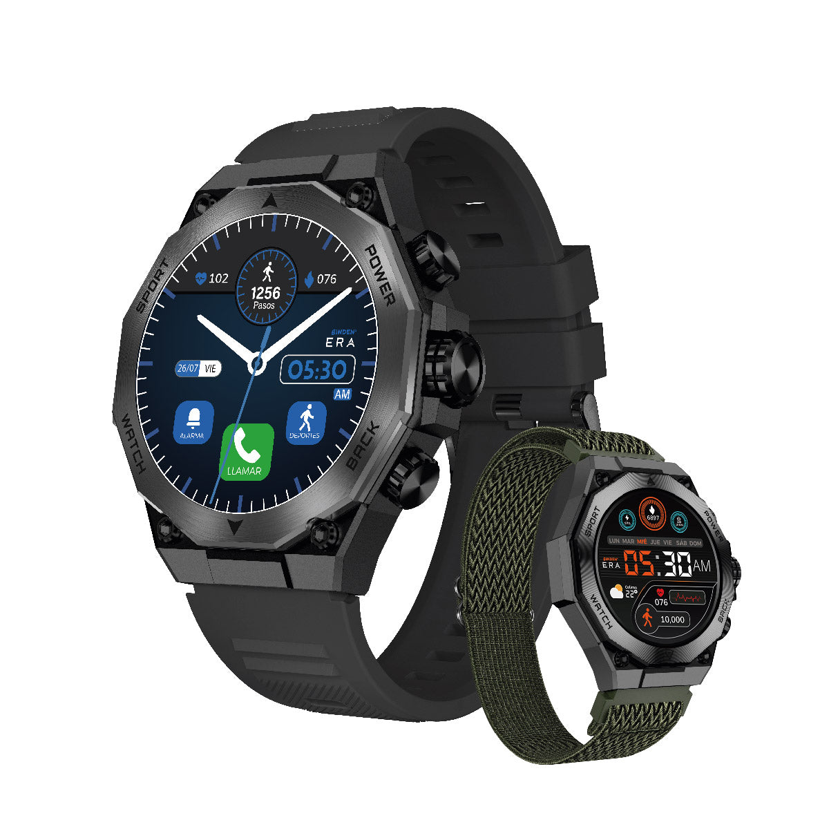Smartwatch Binden ERA ARMY X AMOLED Uso Rudo Llamadas Bluetooth ...