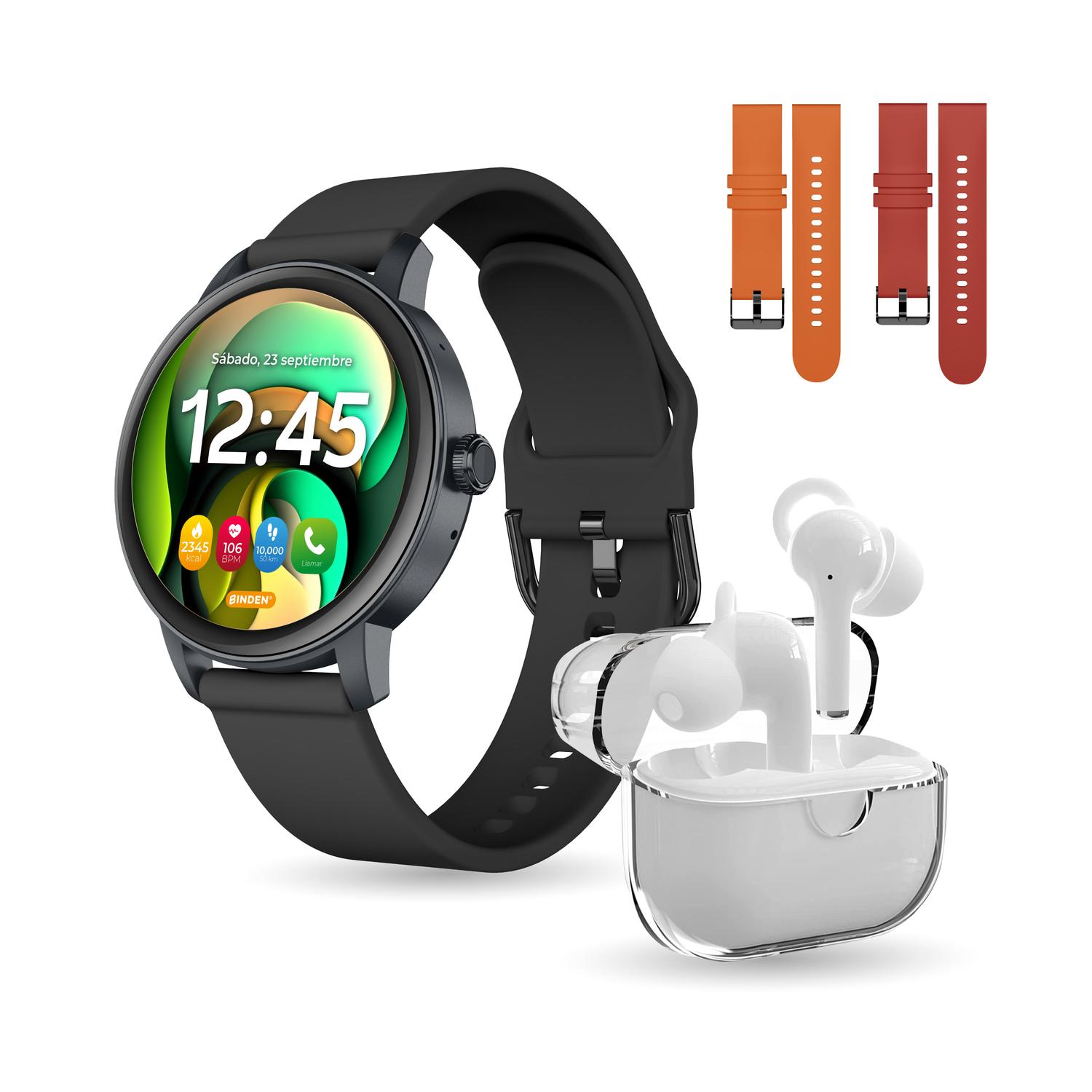 Smartwatch BINDEN ERA One Lite Negro + Audifonos One Pods