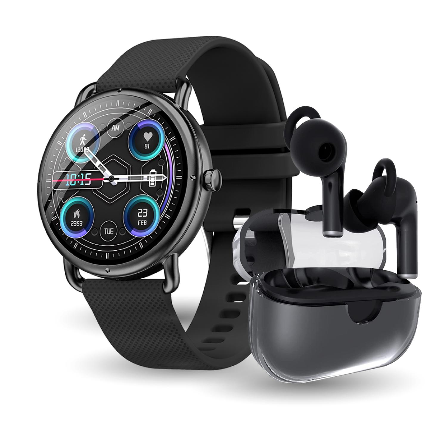 Smartwatch Binden Era One Silicon Negro + One Pods Negros